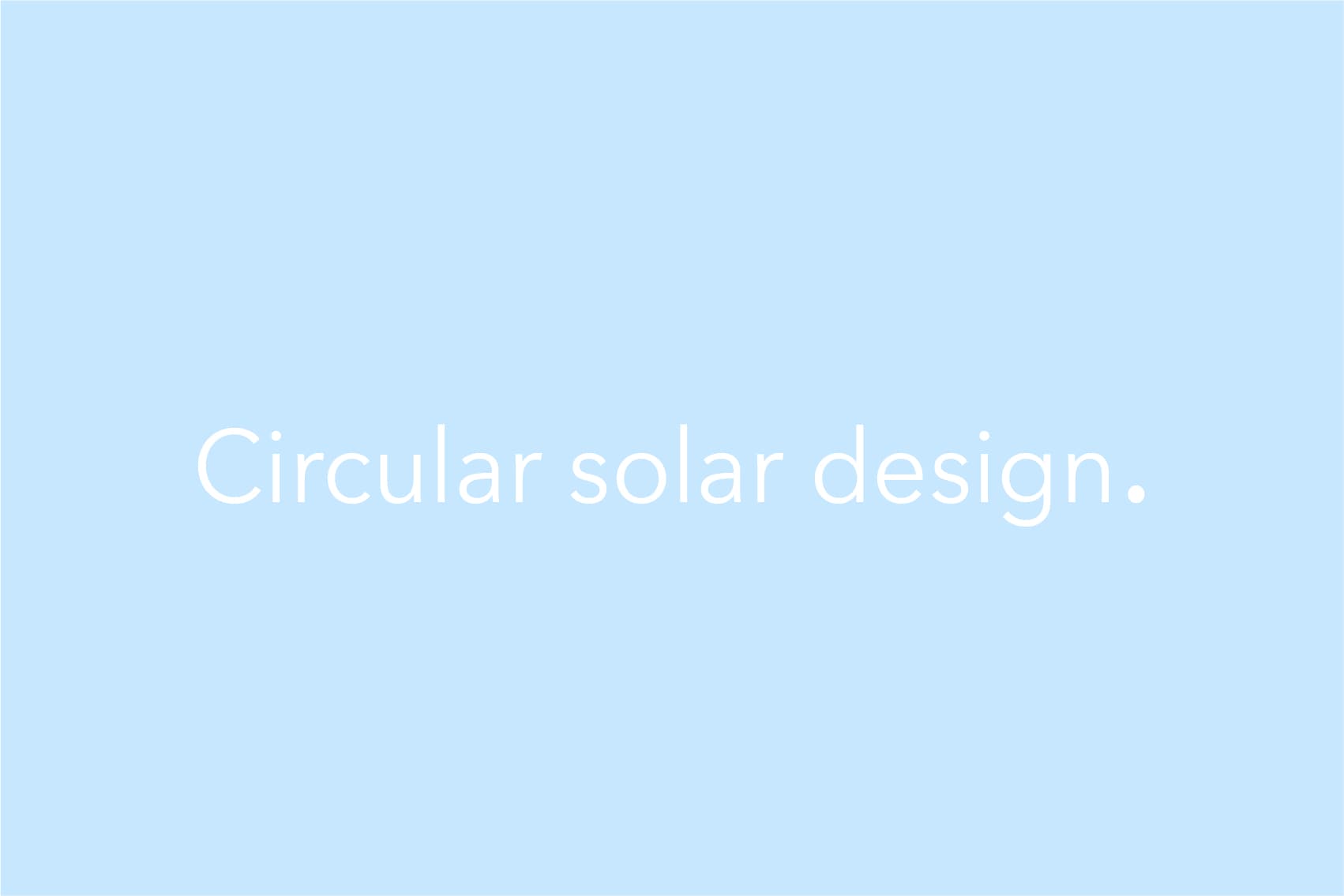 Circulaire solar design zonnepanelen | Solarix